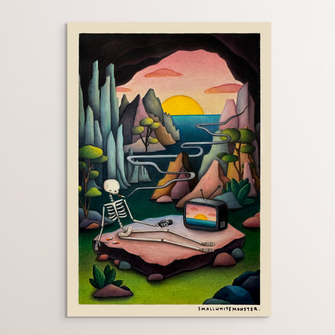 'Watching The Sunset' - giclée fine art print – smallwhitemonster